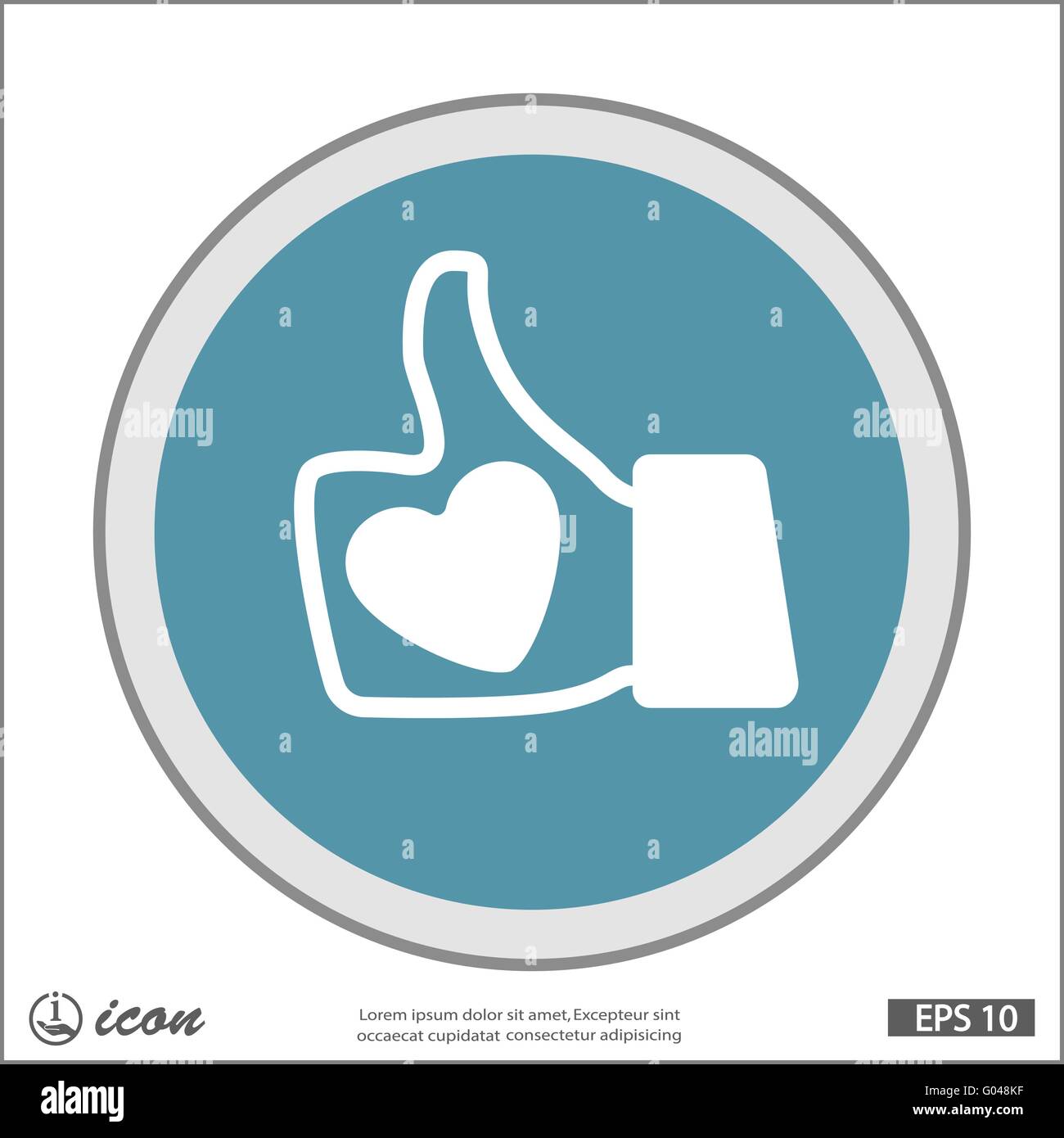 Pictograph of like Stock Vector Image & Art - Alamy