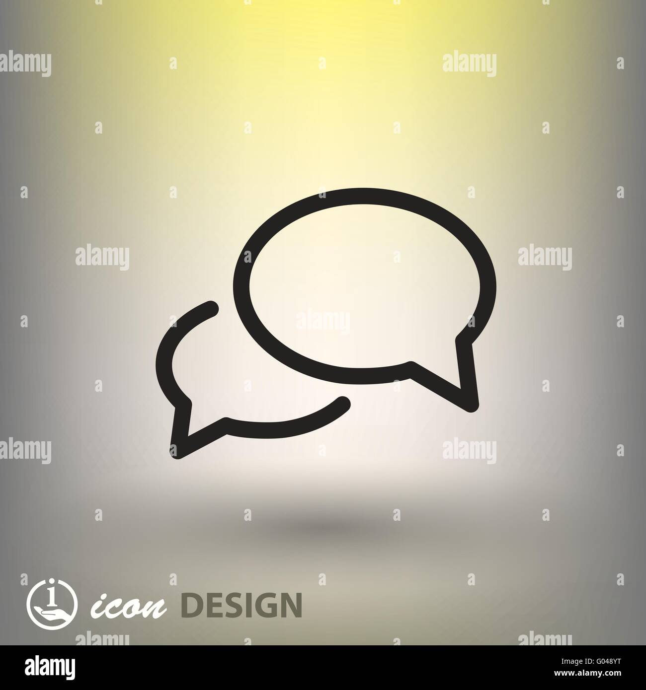 Pictograph of message or chat Stock Vector Image & Art - Alamy