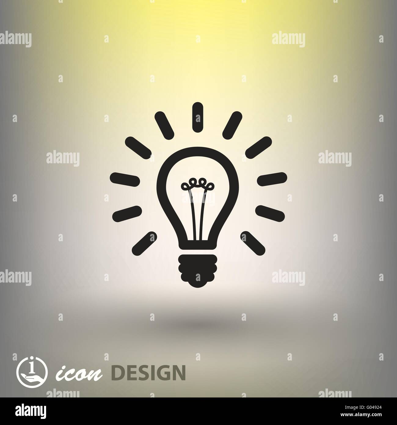 Pictograph of light bulb Stock Vector Image & Art - Alamy