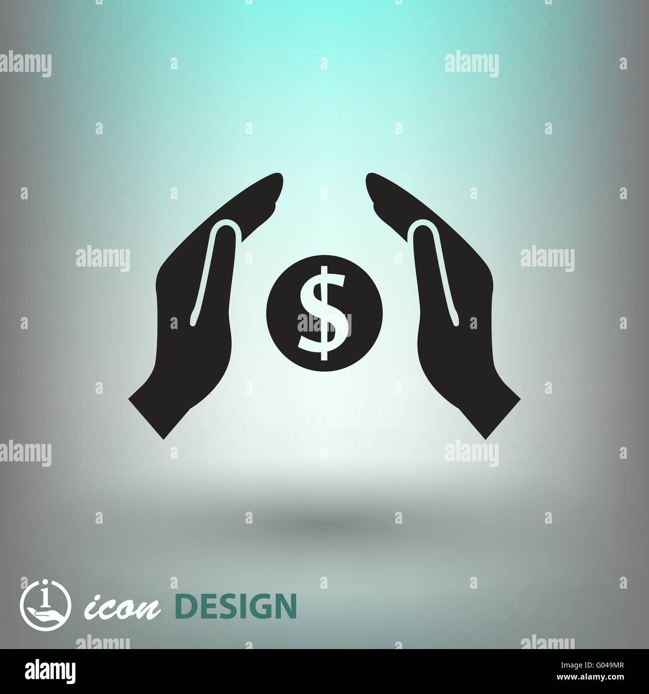 Pictograph of money in hand Stock Vector Image & Art - Alamy