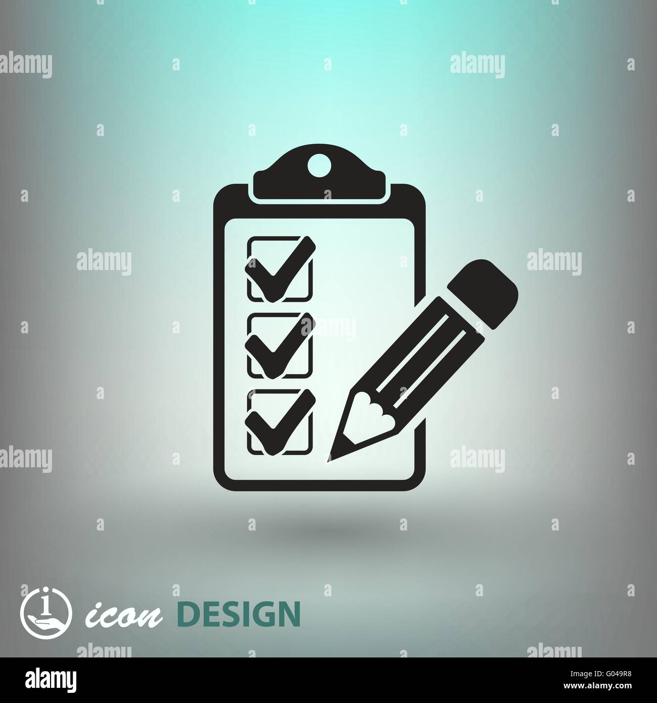 Pictograph of checklist Stock Vector Image & Art - Alamy