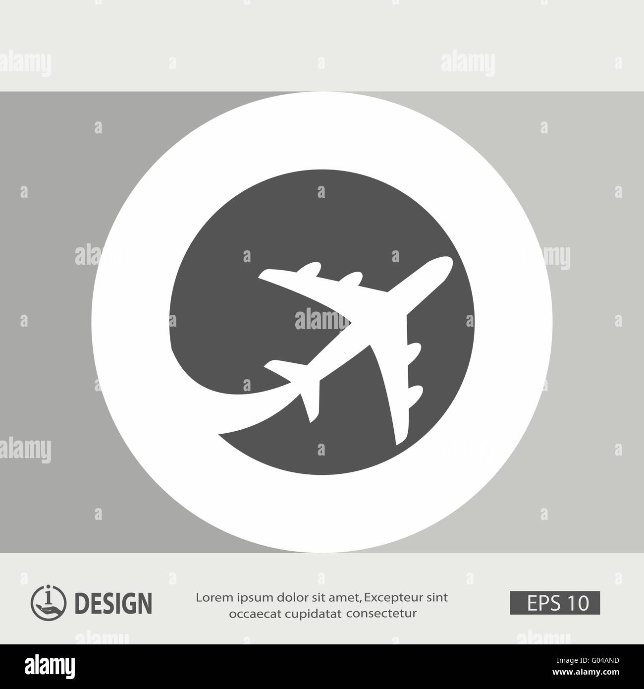 Pictograph of airplane Stock Vector Image & Art - Alamy