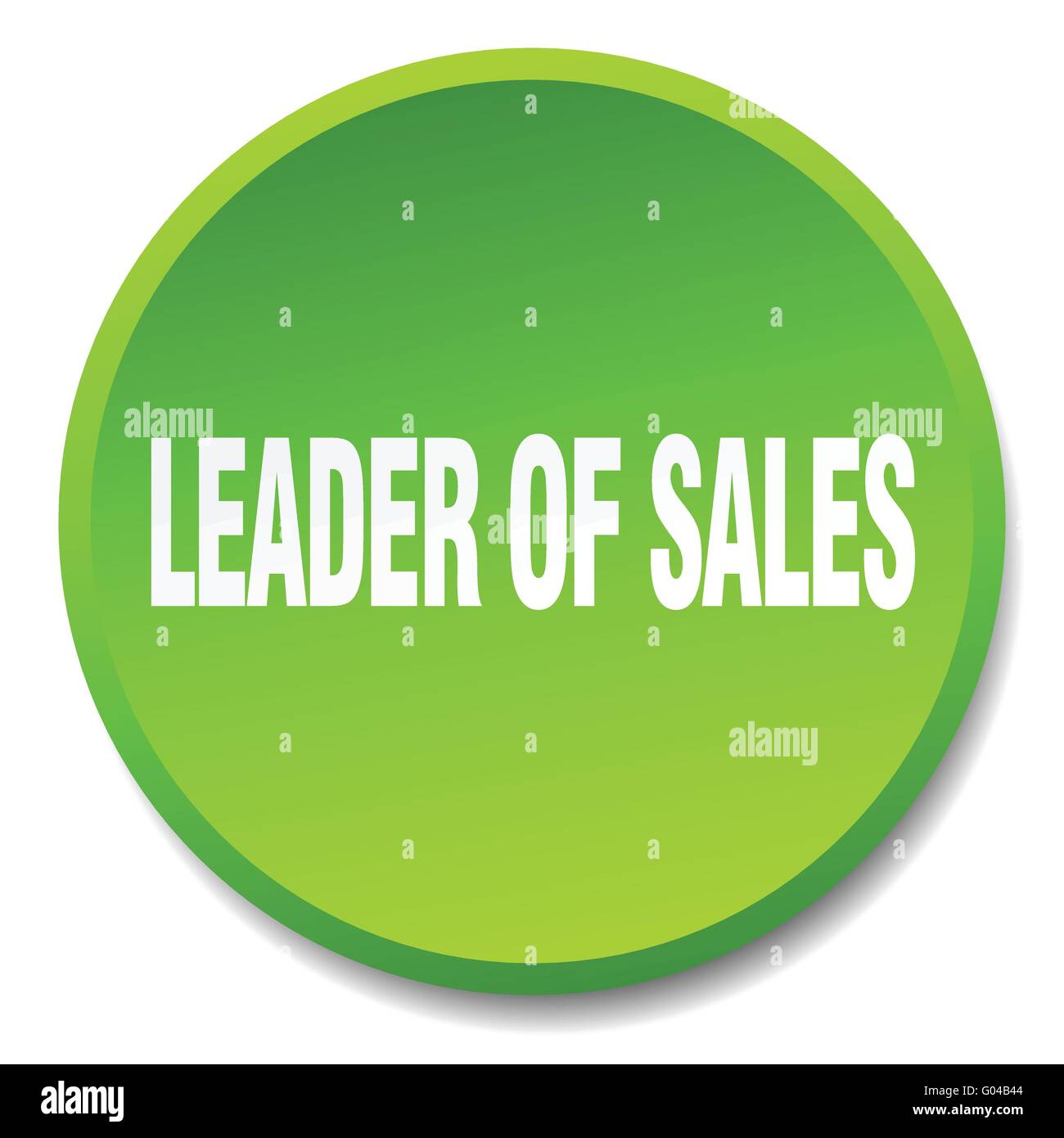 leader of sales green round flat isolated push button Stock Vector Image & Art - Alamy