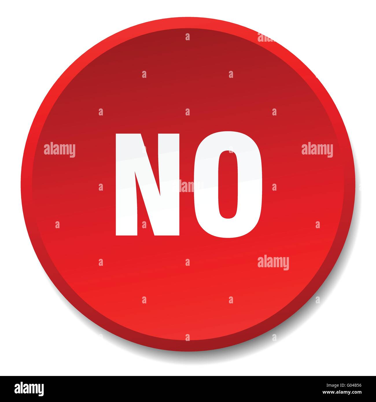 no red round flat isolated push button Stock Vector Image & Art - Alamy