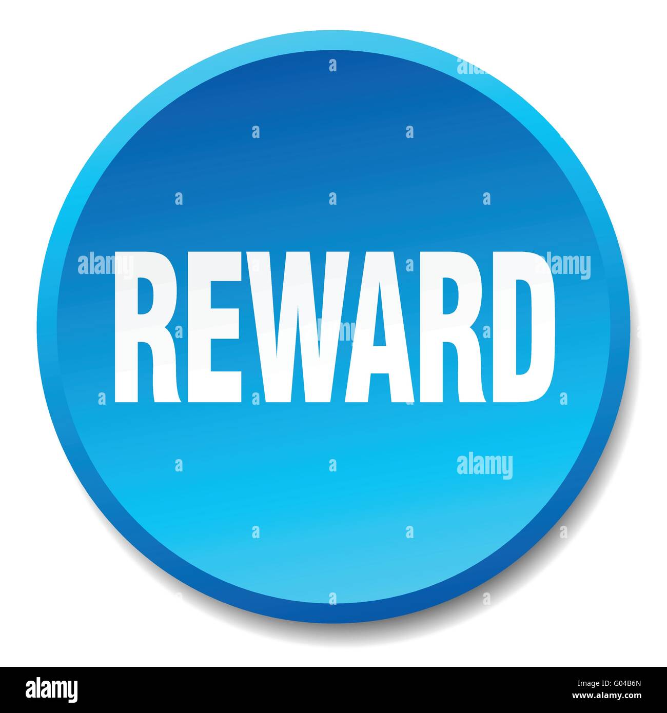 reward blue round flat isolated push button Stock Vector Image & Art ...