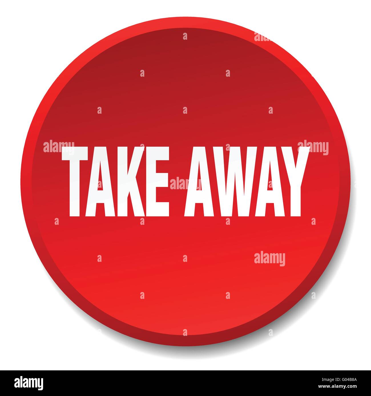 take away red round flat isolated push button Stock Vector Image & Art - Alamy