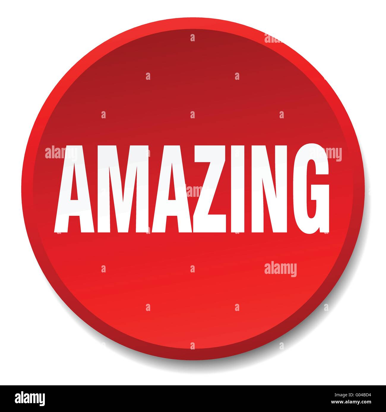 amazing red round flat isolated push button Stock Vector Image & Art - Alamy