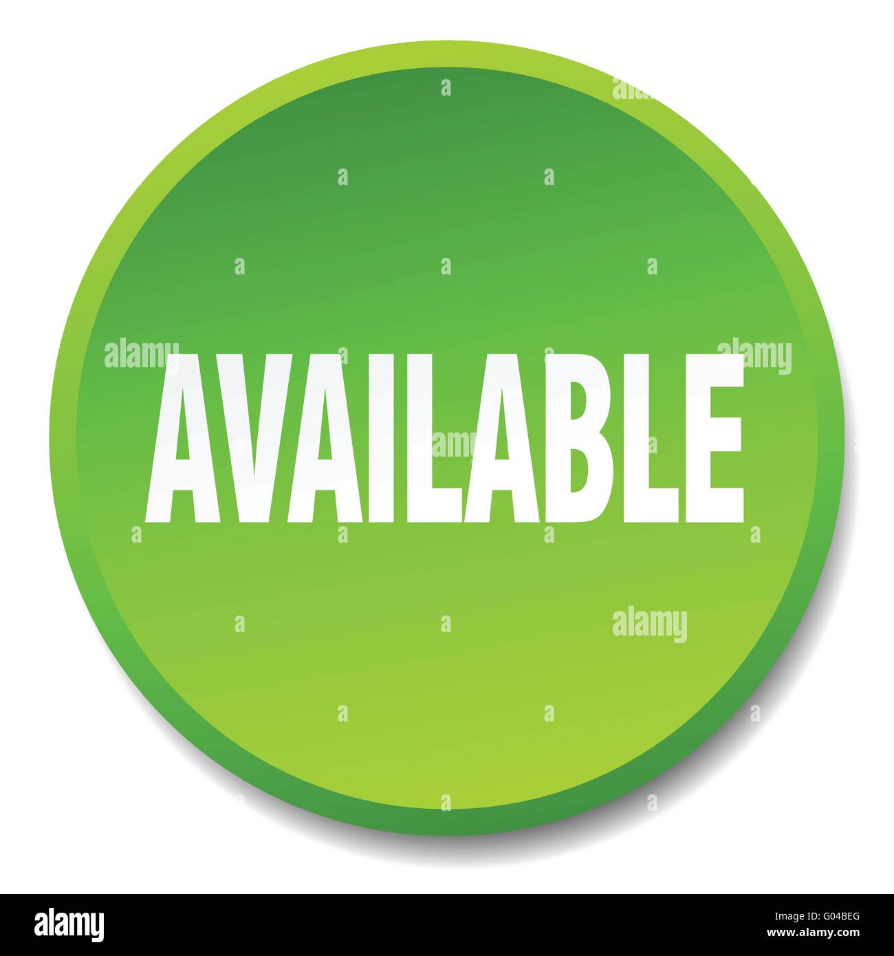 available green round flat isolated push button Stock Vector Image ...