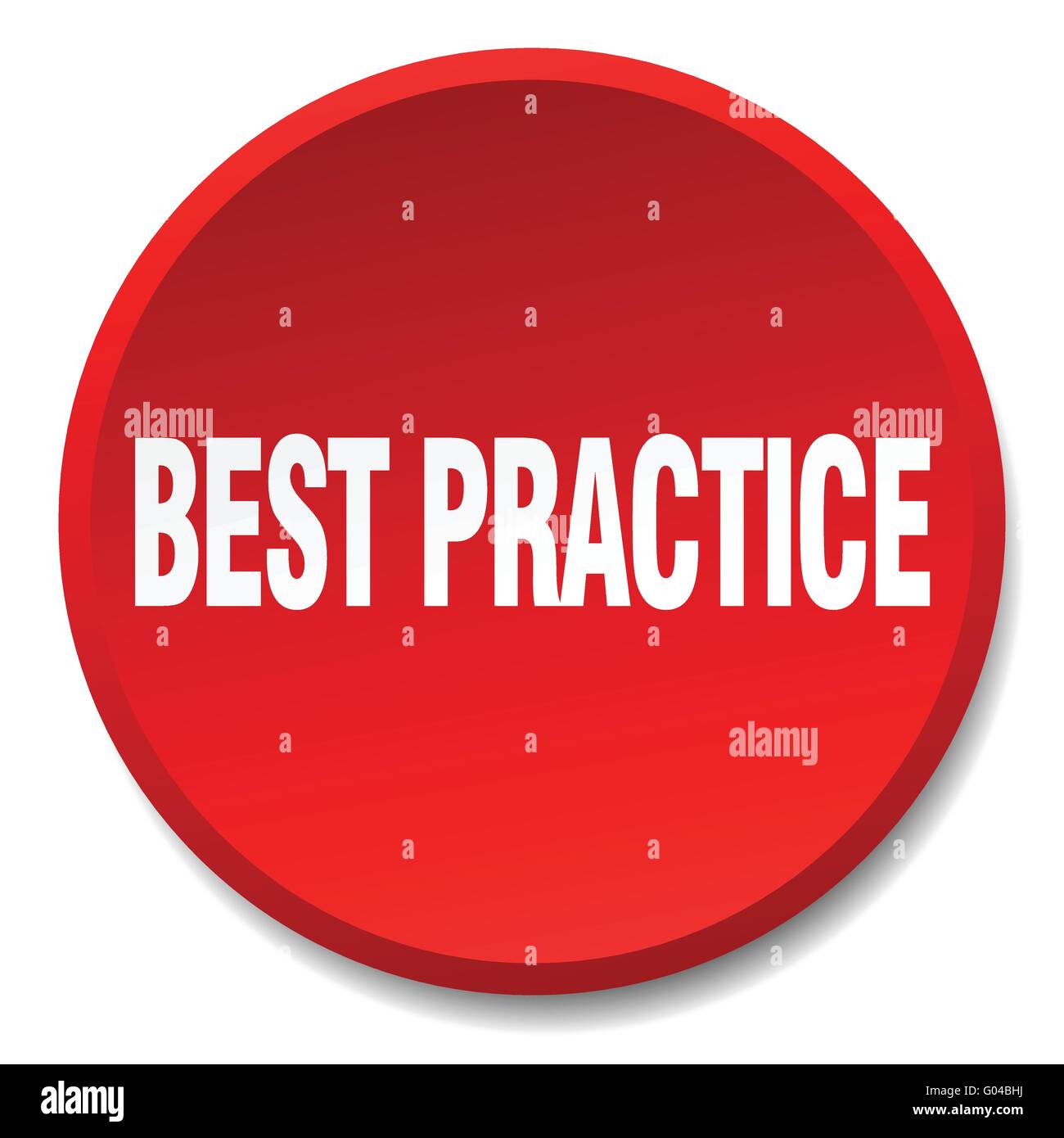 best practice red round flat isolated push button Stock Vector Image ...