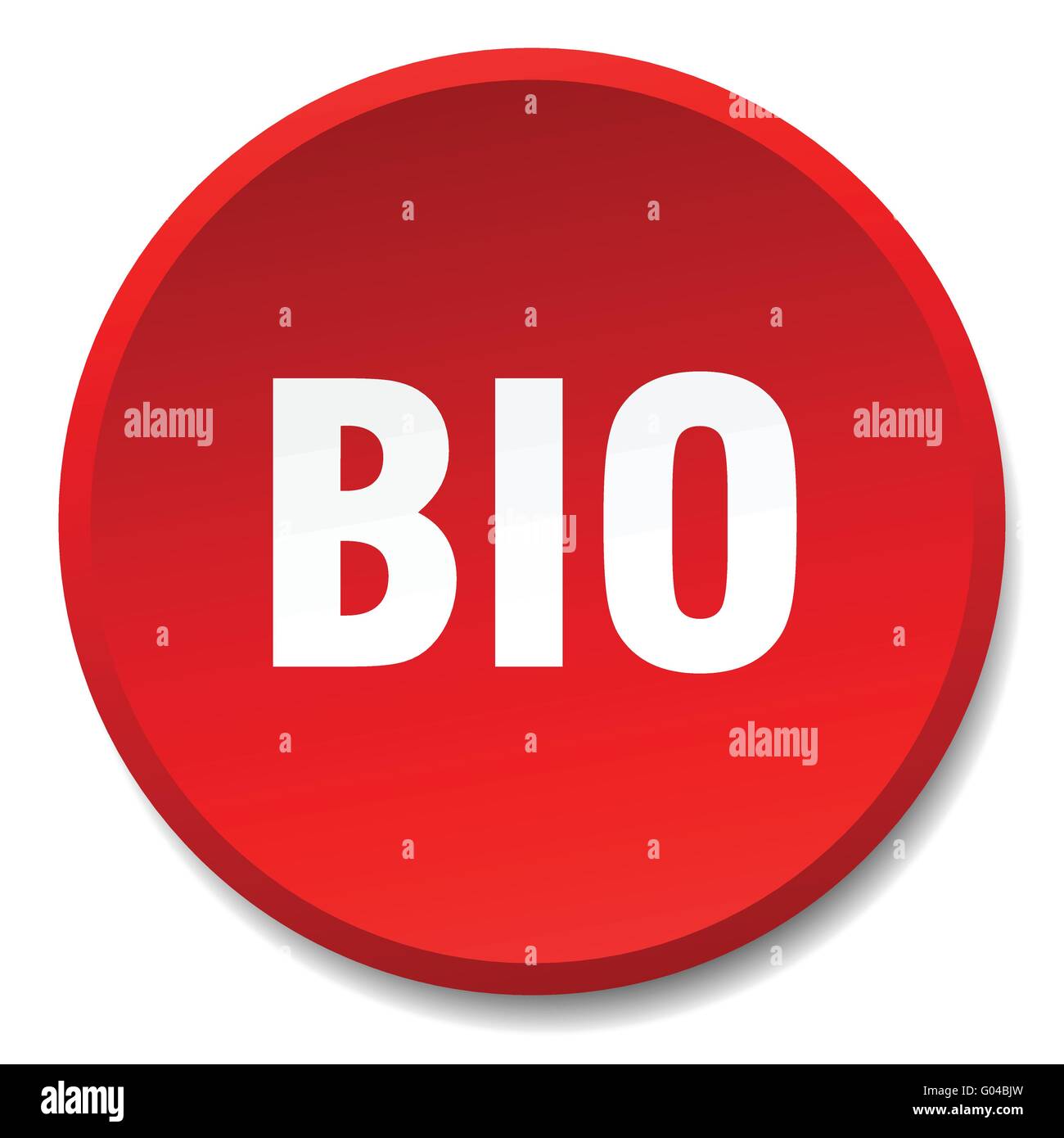 bio red round flat isolated push button Stock Vector Image & Art - Alamy