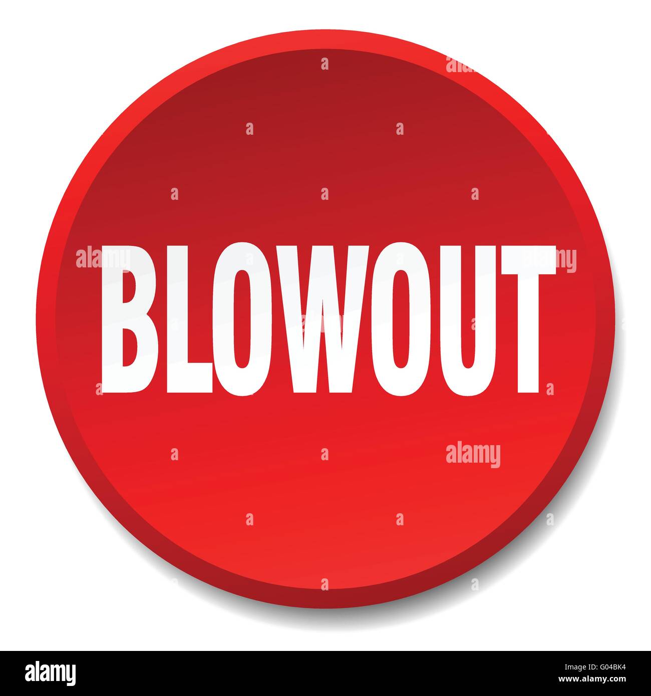 blowout red round flat isolated push button Stock Vector Image & Art - Alamy