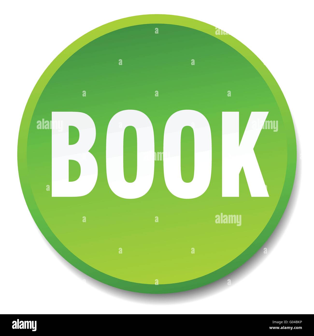 book green round flat isolated push button Stock Vector Image & Art - Alamy
