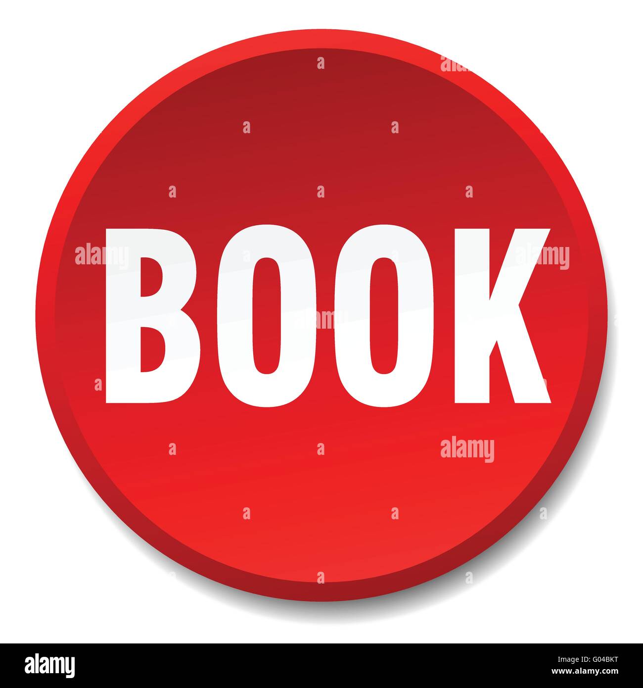 book red round flat isolated push button Stock Vector Image & Art - Alamy