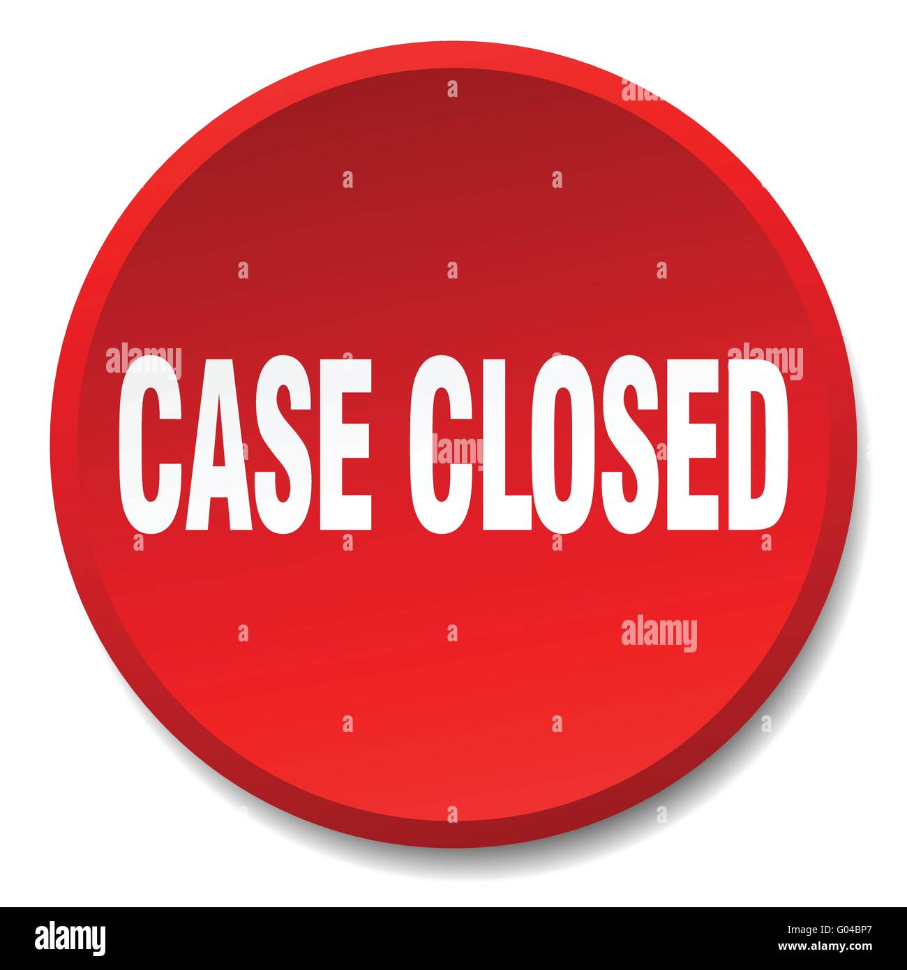 case closed red round flat isolated push button Stock Vector Image & Art - Alamy