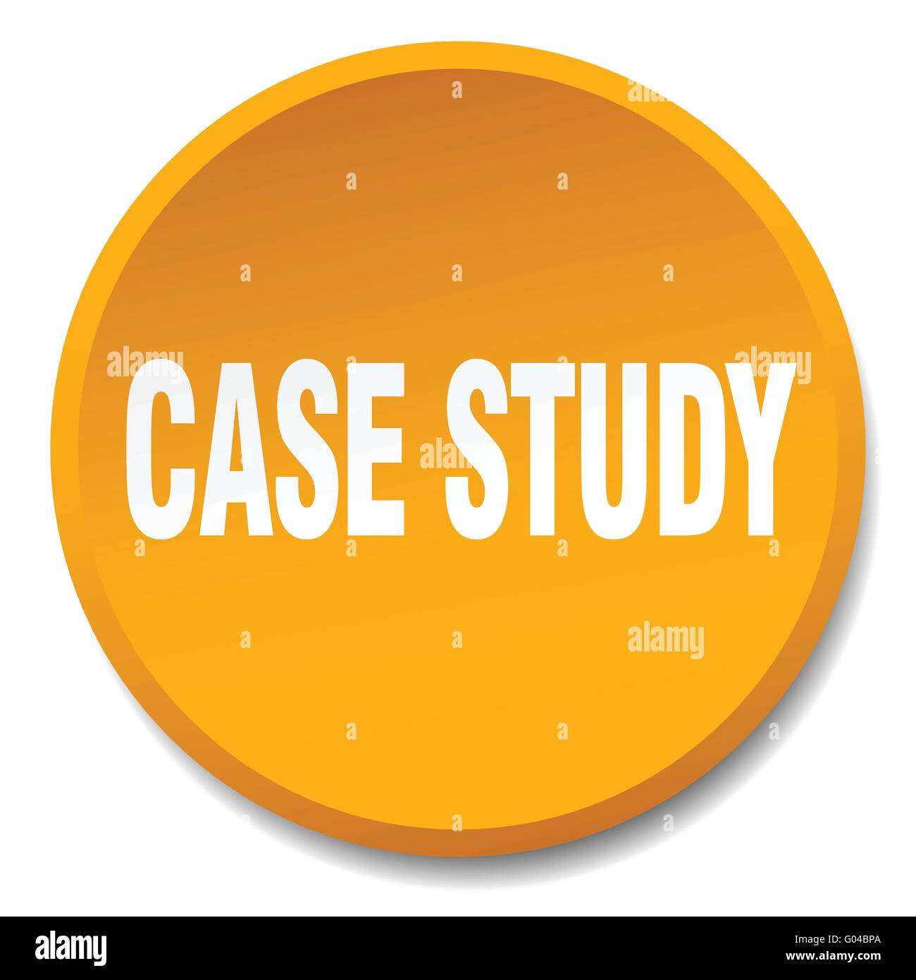 case study orange round flat isolated push button Stock Vector Image & Art - Alamy