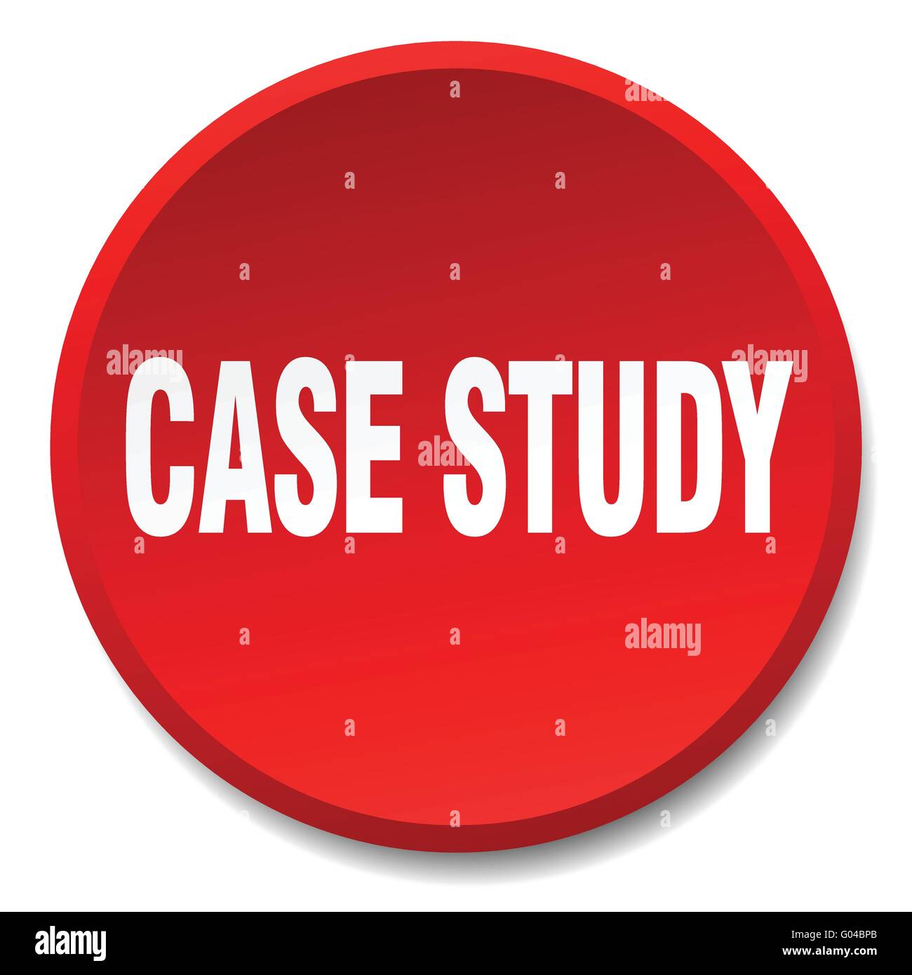 case study red round flat isolated push button Stock Vector Image & Art ...