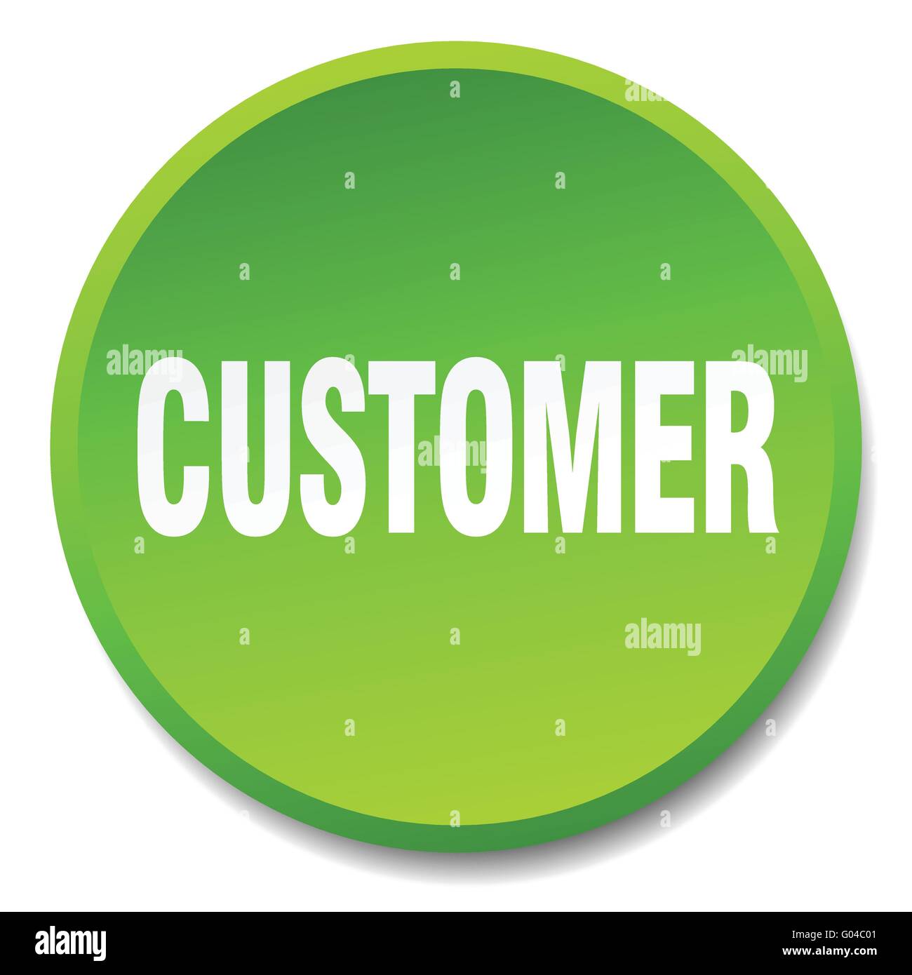 customer green round flat isolated push button Stock Vector Image & Art ...