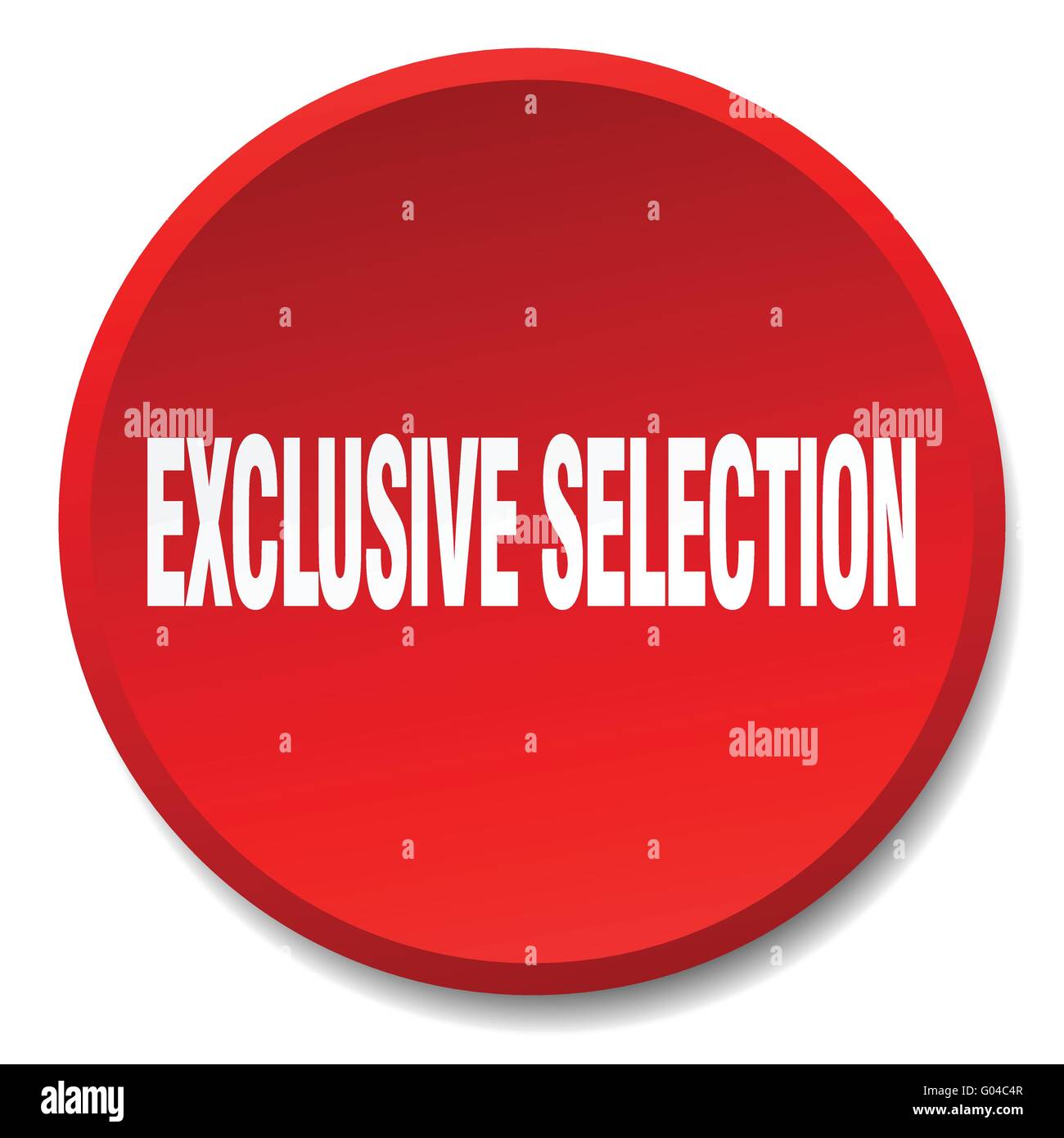 exclusive selection red round flat isolated push button Stock Vector ...