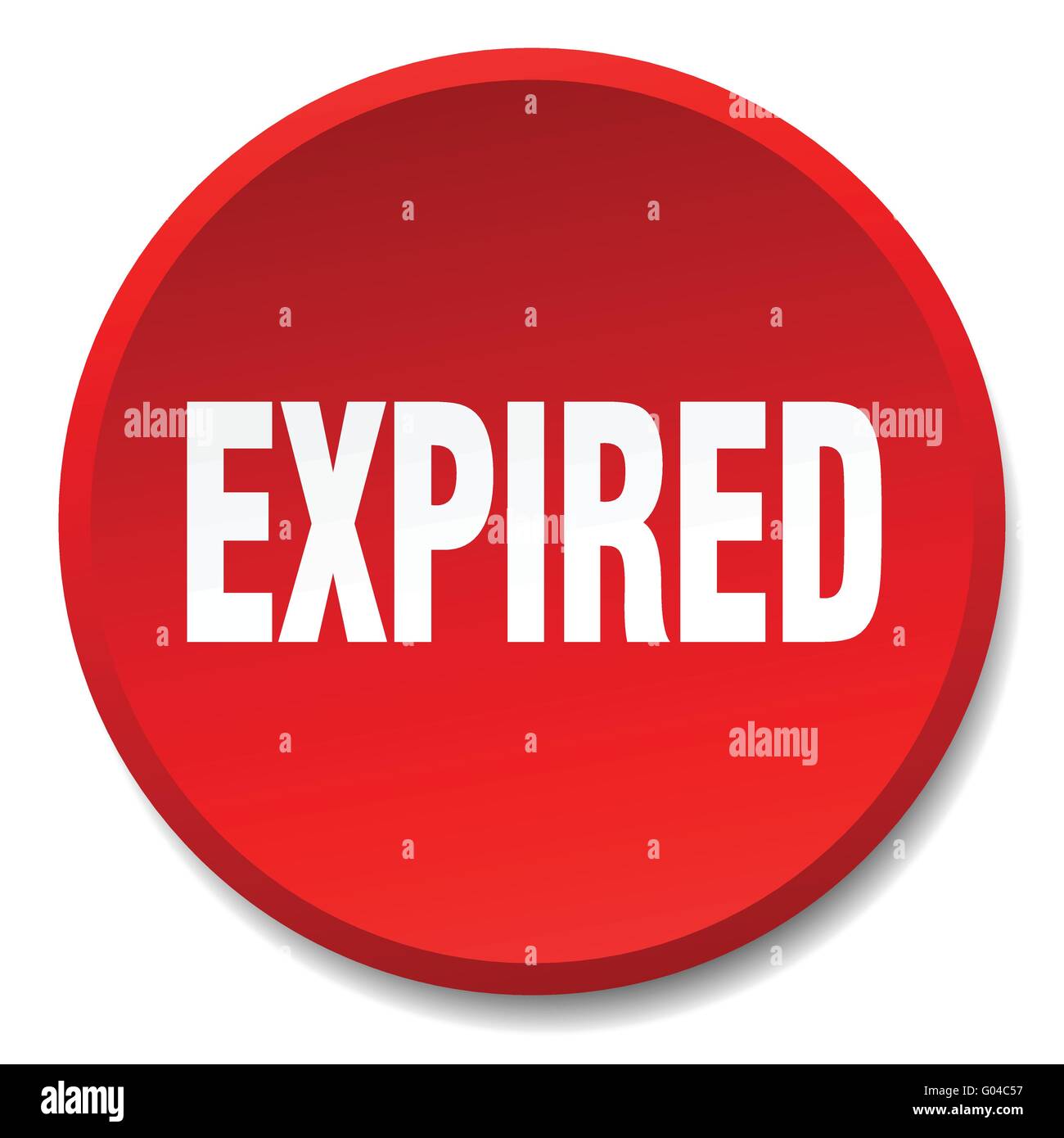 expired red round flat isolated push button Stock Vector Image & Art ...