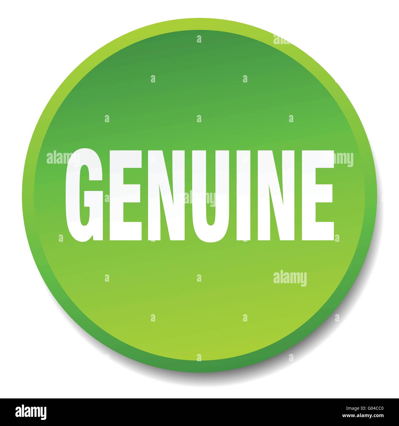genuine green round flat isolated push button Stock Vector Image & Art - Alamy
