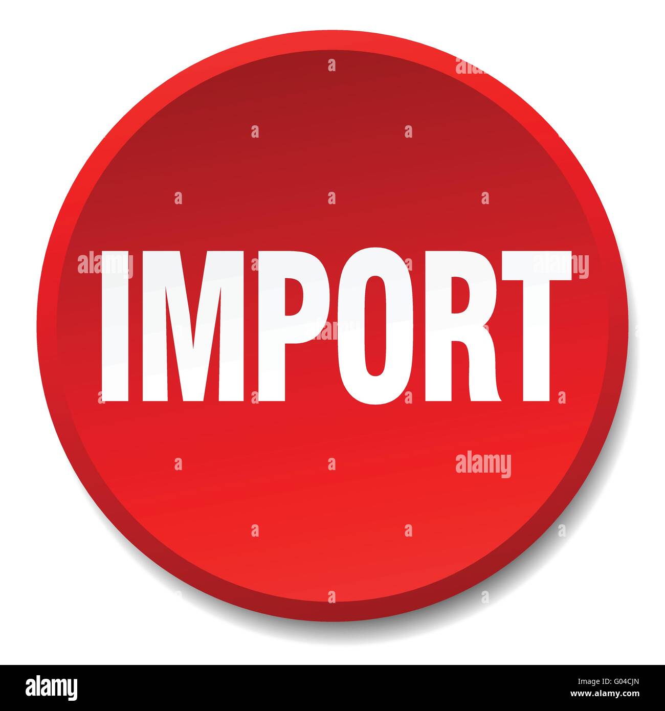 import red round flat isolated push button Stock Vector Image & Art - Alamy