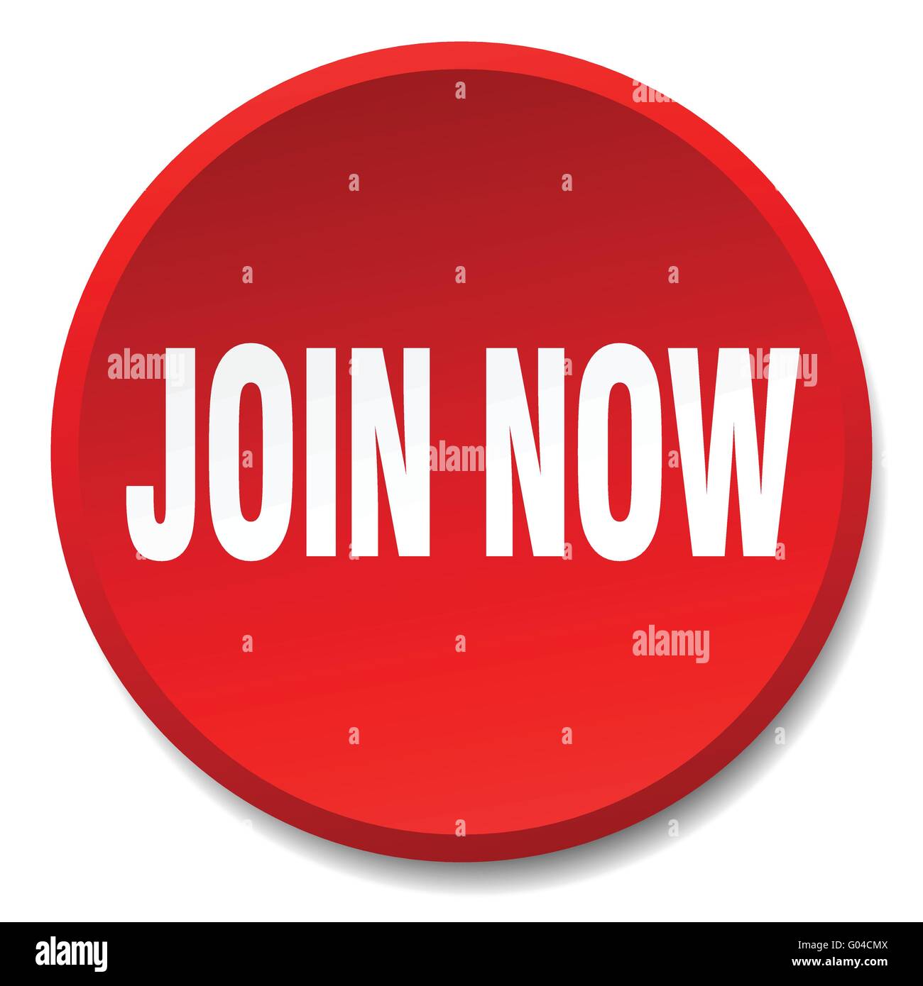 join now red round flat isolated push button Stock Vector Image & Art - Alamy