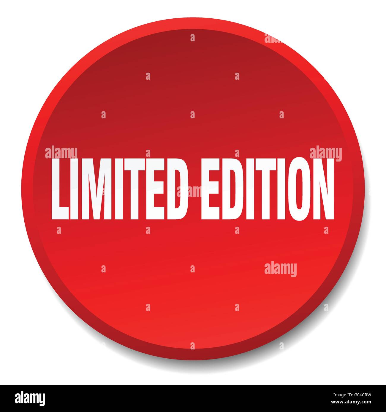 limited edition red round flat isolated push button Stock Vector Image & Art - Alamy