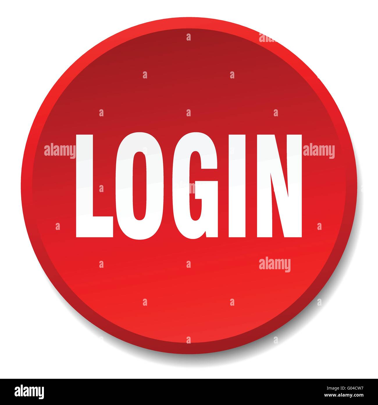 login red round flat isolated push button Stock Vector Image & Art - Alamy