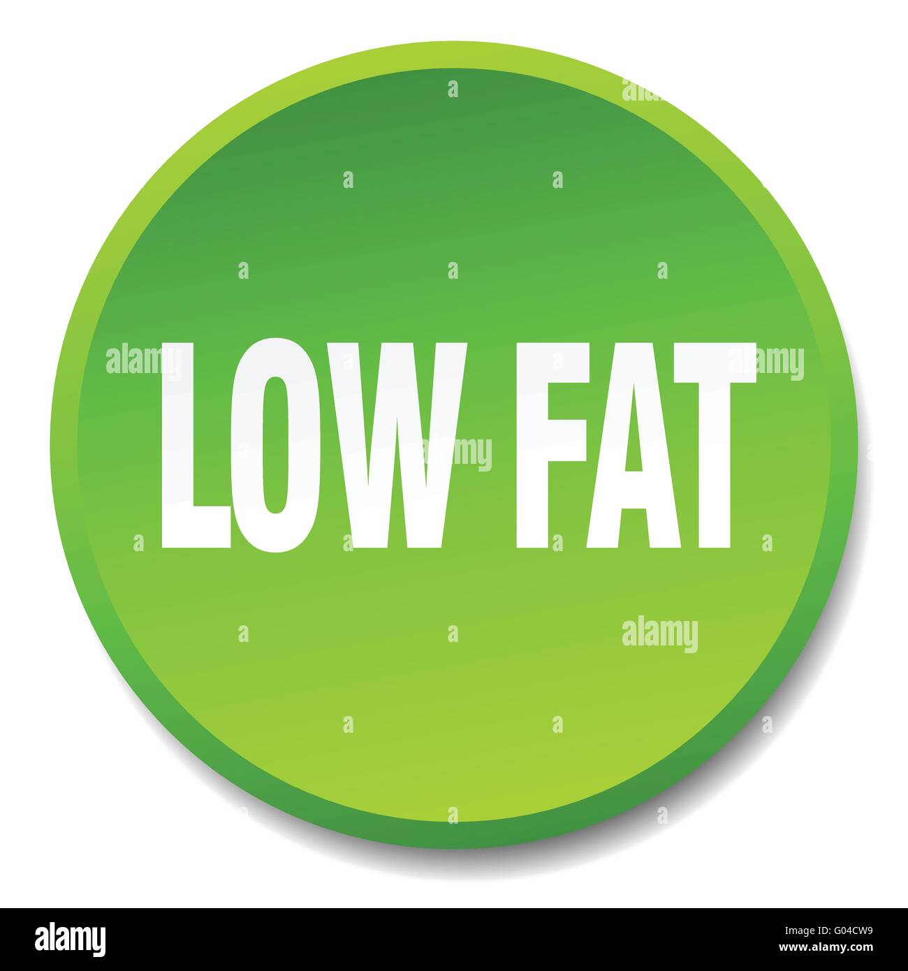 low fat green round flat isolated push button Stock Vector Image & Art ...