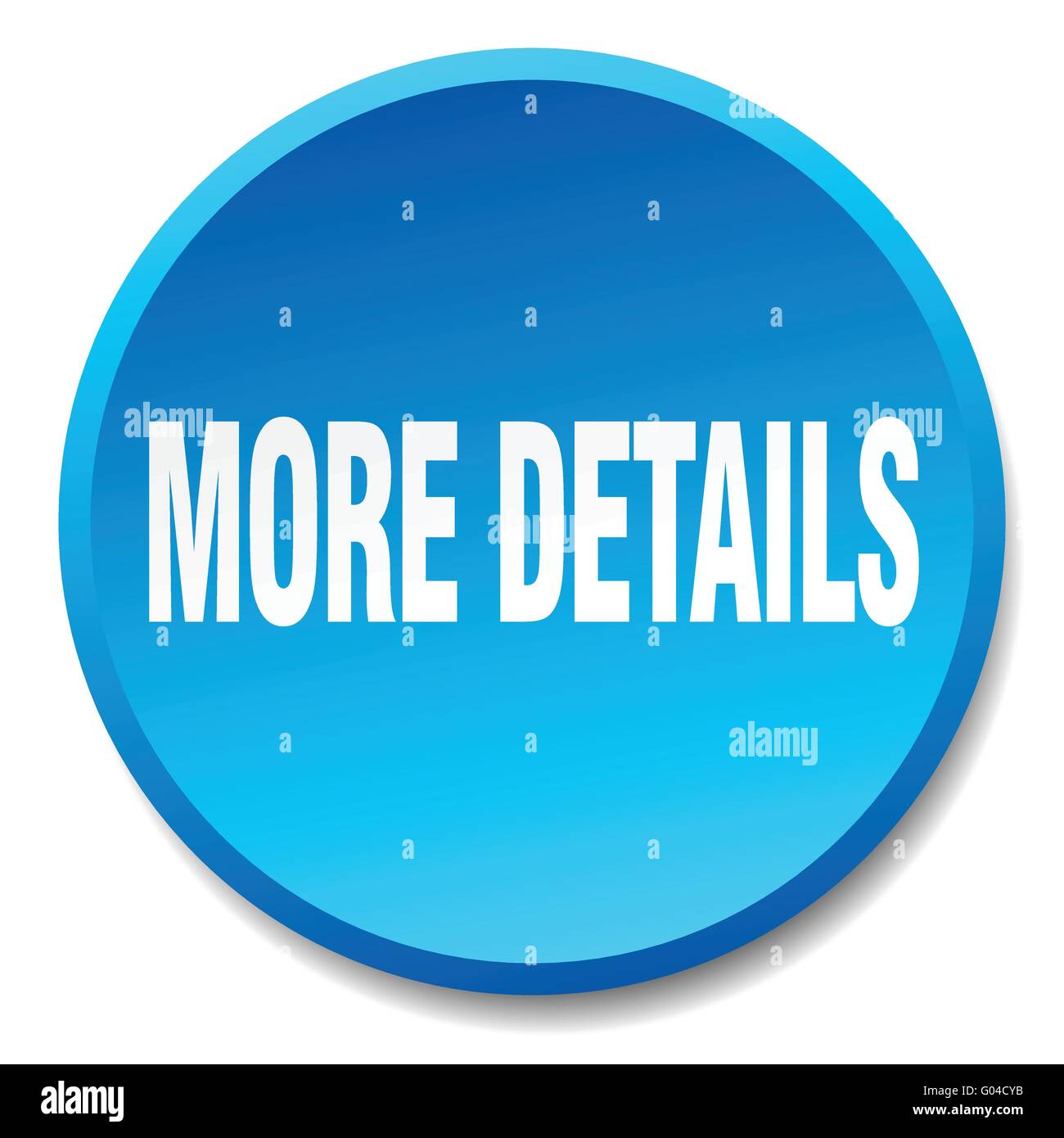 more details blue round flat isolated push button Stock Vector Image ...