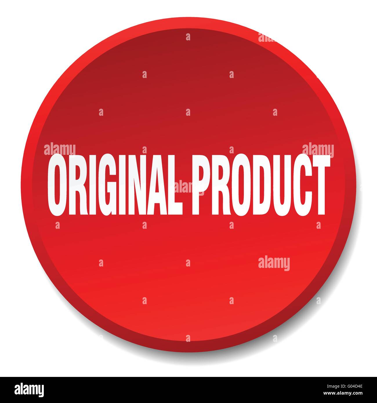 original product red round flat isolated push button Stock Vector Image ...