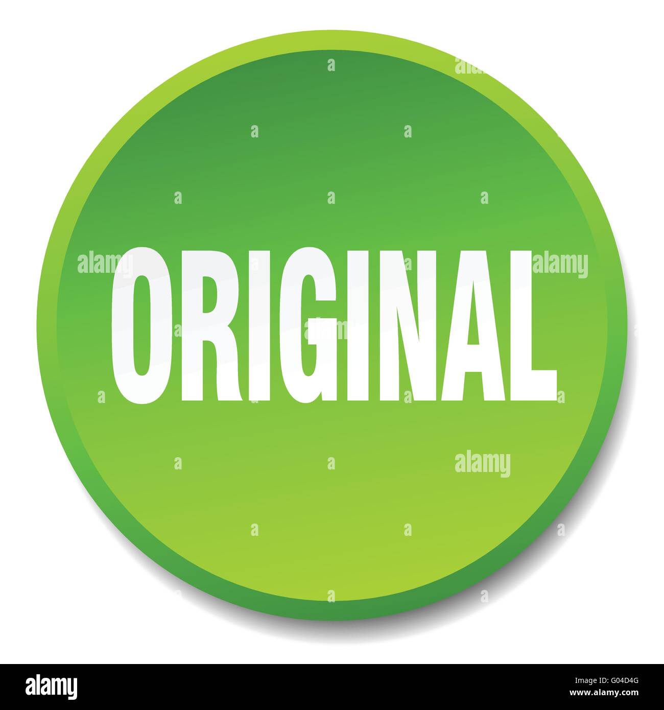 original green round flat isolated push button Stock Vector Image & Art ...