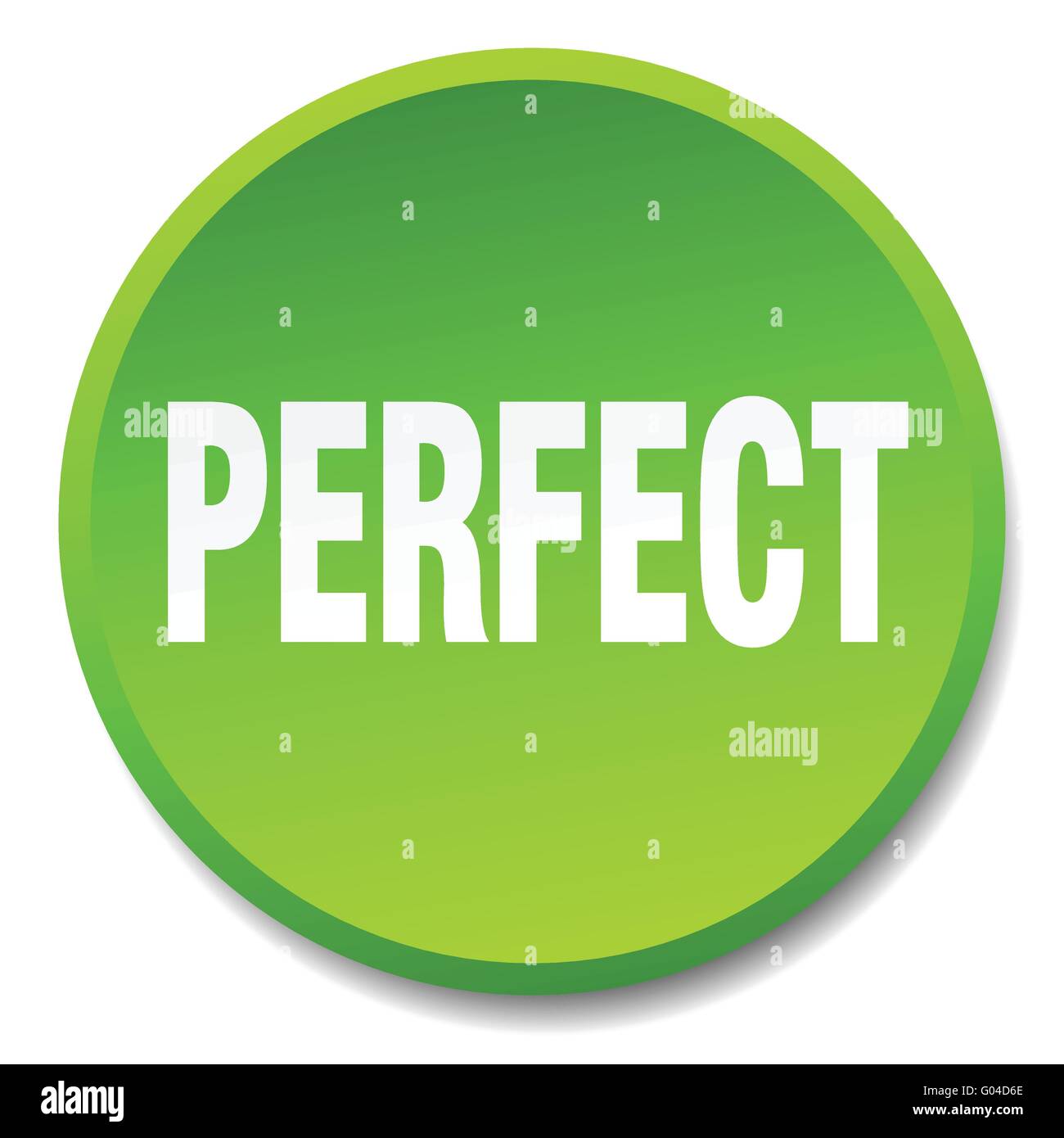 perfect green round flat isolated push button Stock Vector Image & Art - Alamy