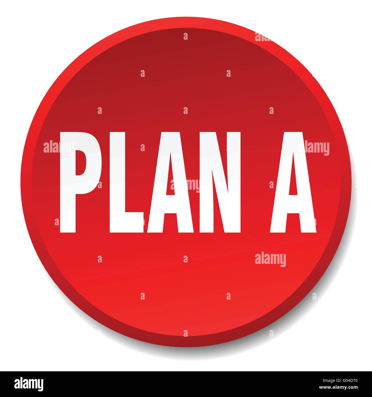 plan a red round flat isolated push button Stock Vector Image & Art - Alamy