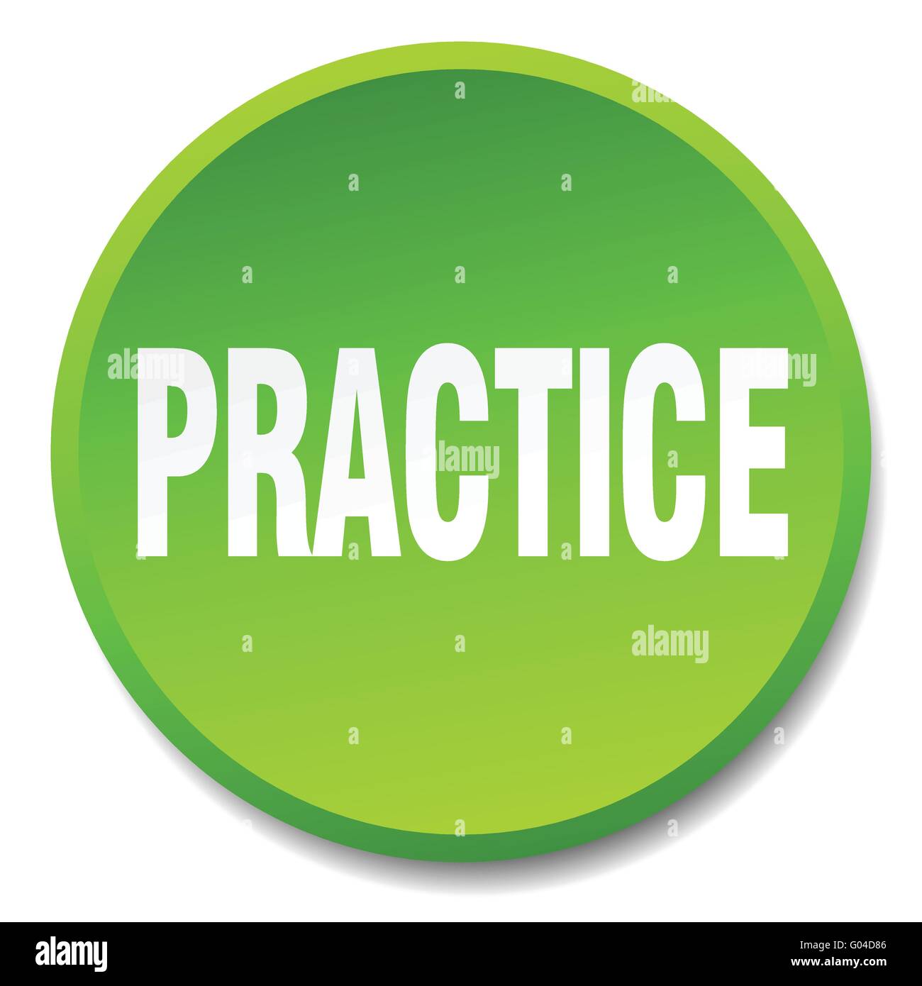 practice green round flat isolated push button Stock Vector Image & Art ...