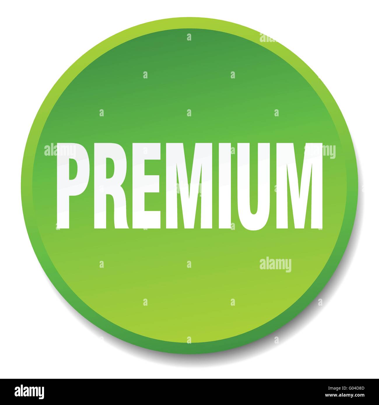 premium green round flat isolated push button Stock Vector Image & Art ...