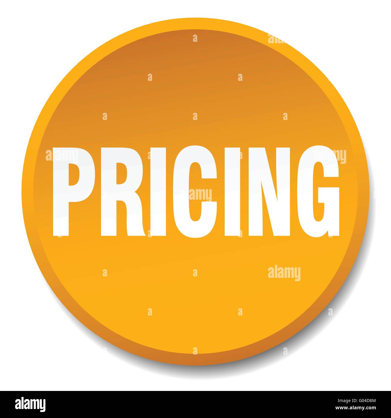 pricing orange round flat isolated push button Stock Vector Image & Art ...