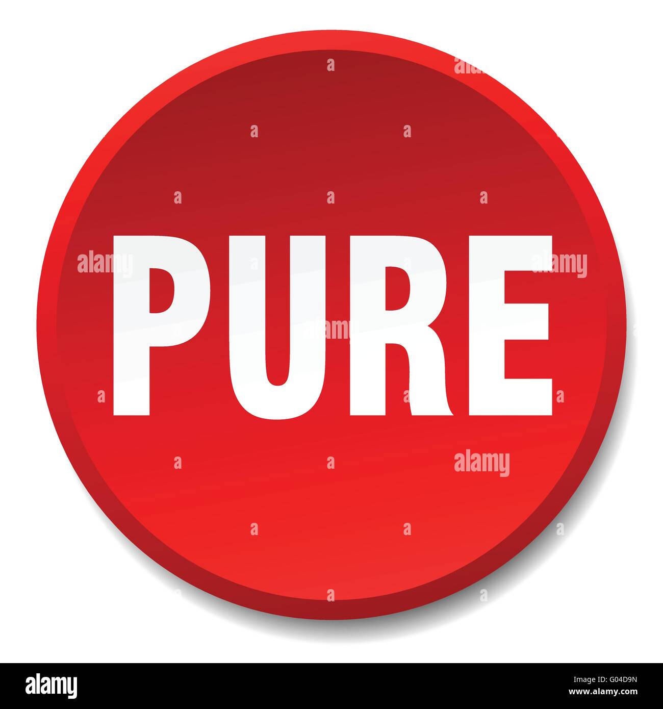 pure red round flat isolated push button Stock Vector Image & Art - Alamy