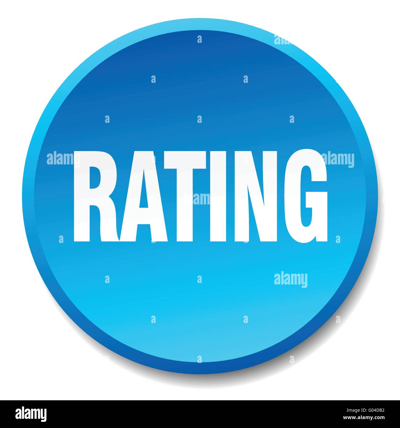 rating blue round flat isolated push button Stock Vector Image & Art ...