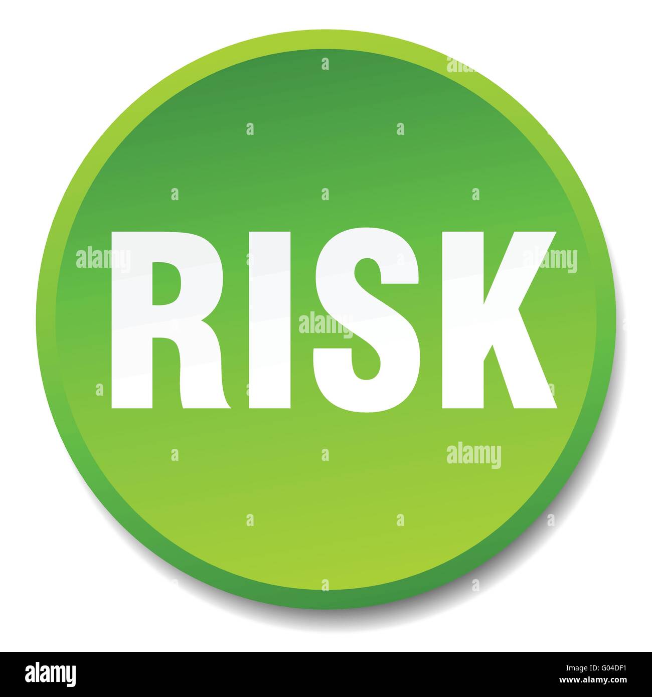 risk green round flat isolated push button Stock Vector Image & Art - Alamy