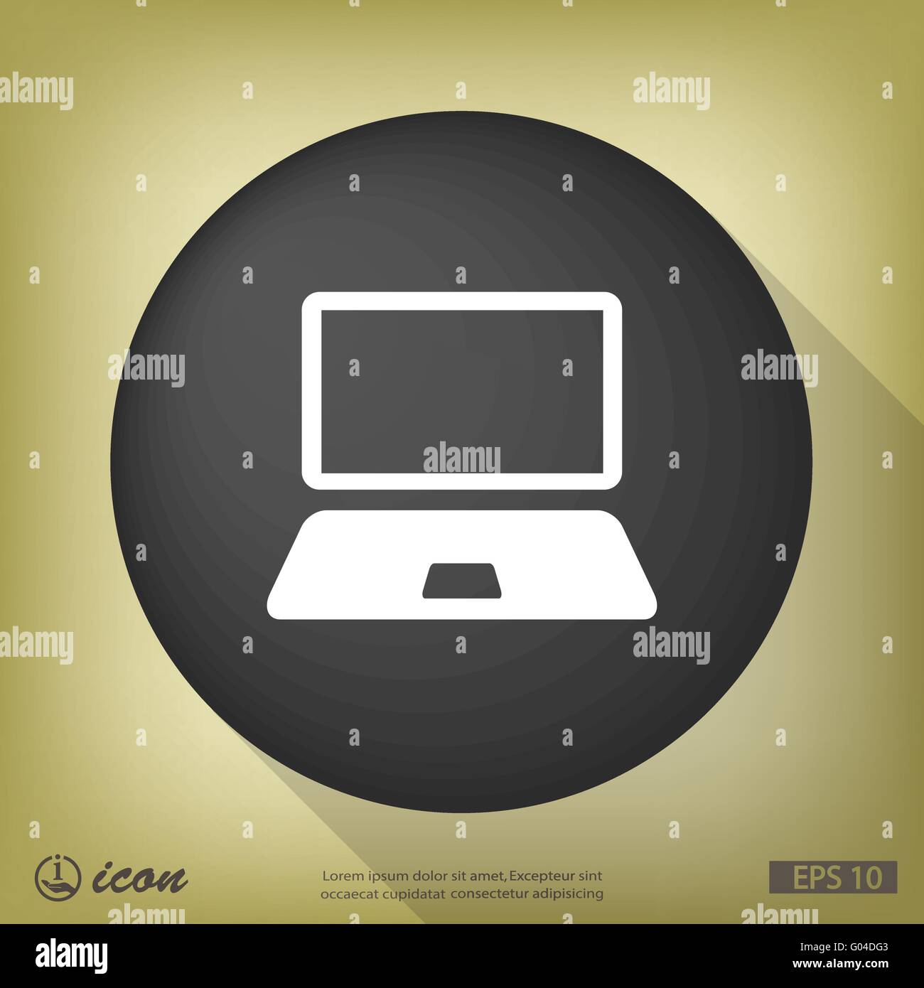 Pictograph of computer Stock Vector Image & Art - Alamy