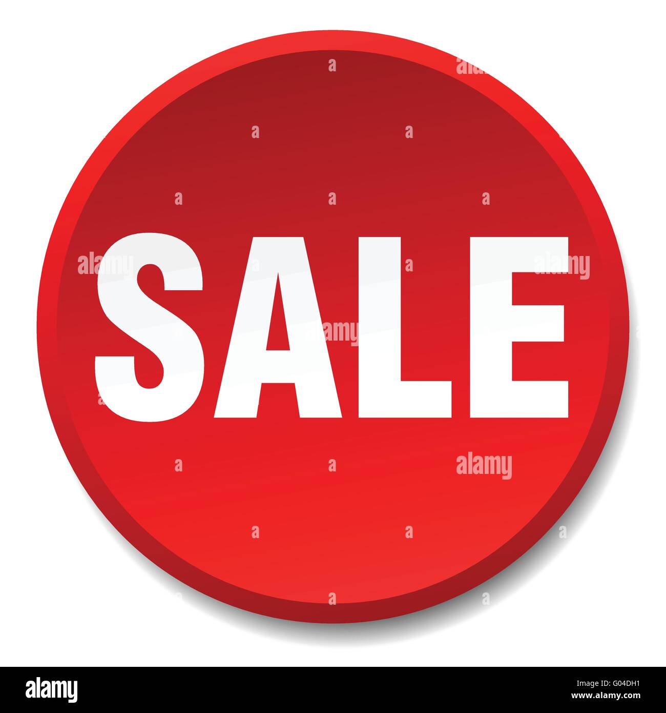 sale red round flat isolated push button Stock Vector Image & Art - Alamy