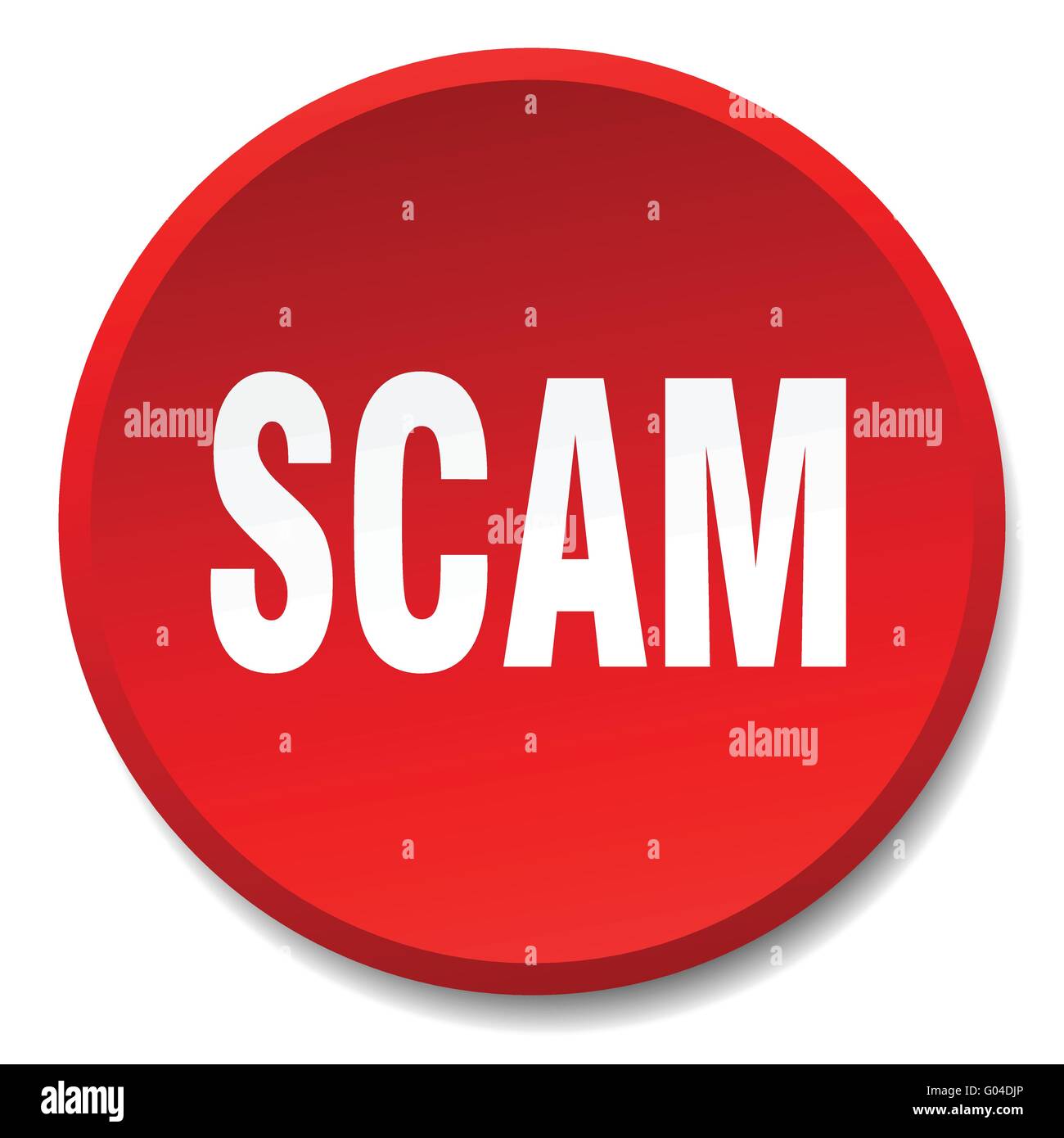 scam red round flat isolated push button Stock Vector Image & Art - Alamy