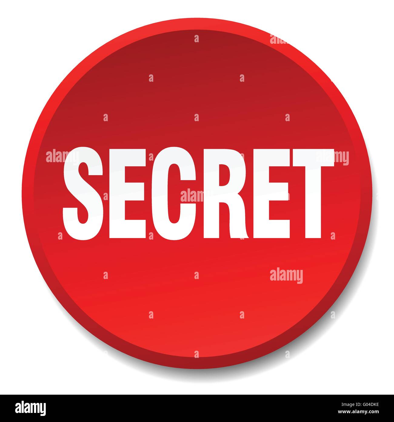 secret red round flat isolated push button Stock Vector Image & Art - Alamy