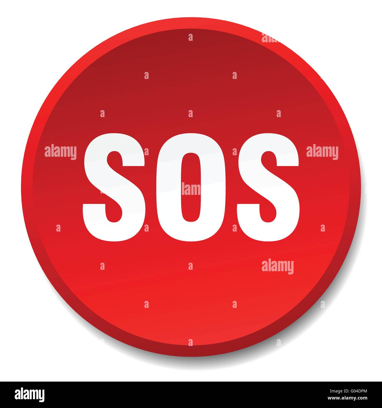 sos red round flat isolated push button Stock Vector Image & Art - Alamy