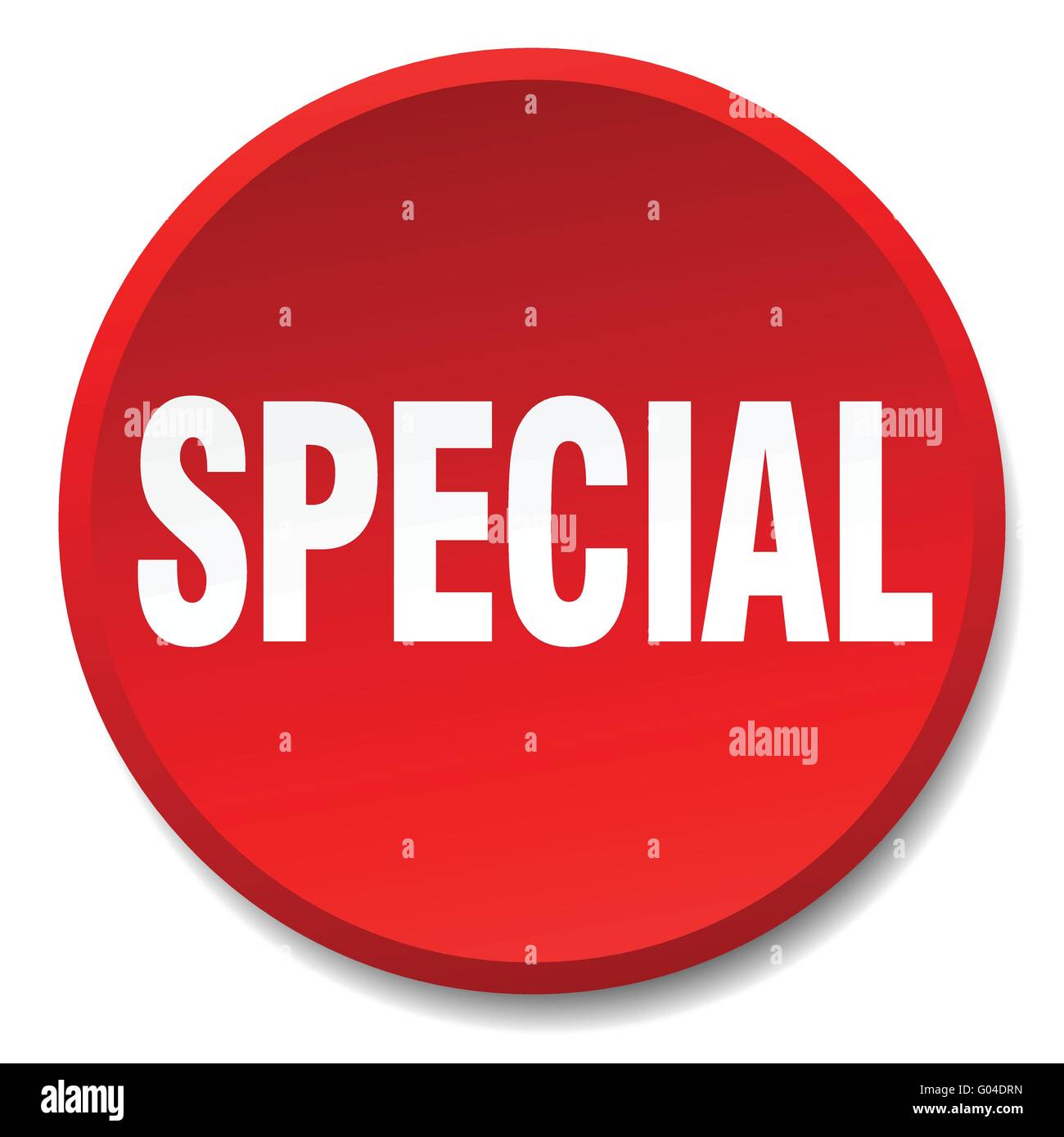 special red round flat isolated push button Stock Vector Image & Art - Alamy