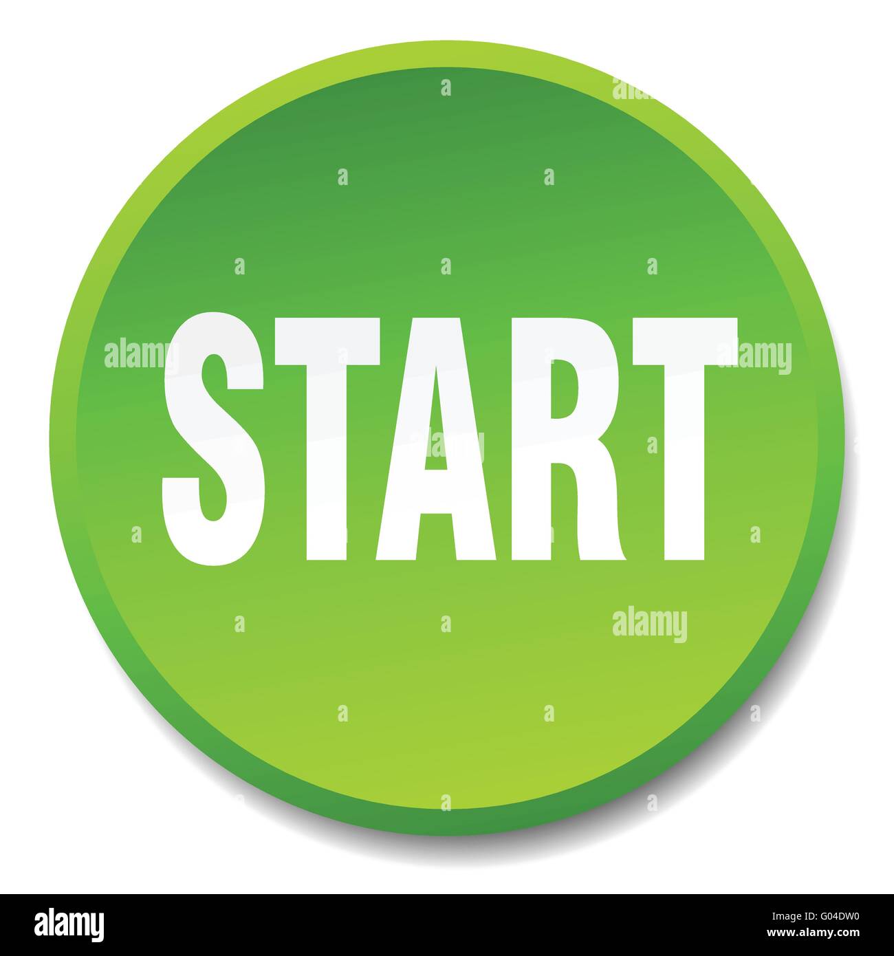 start green round flat isolated push button Stock Vector Image & Art - Alamy