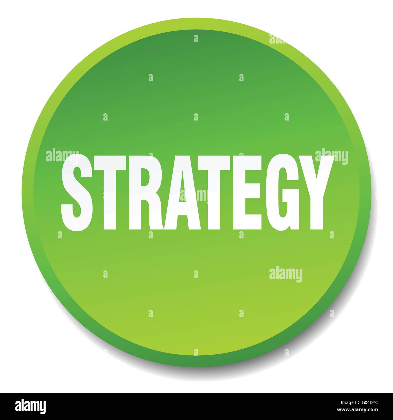 strategy green round flat isolated push button Stock Vector Image & Art ...