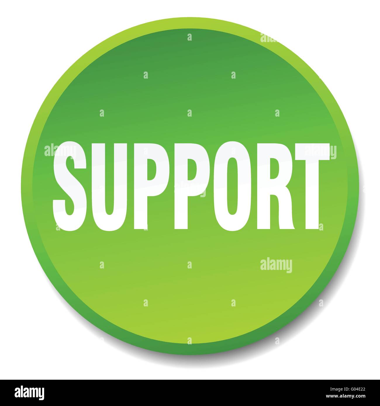 support green round flat isolated push button Stock Vector Image & Art ...