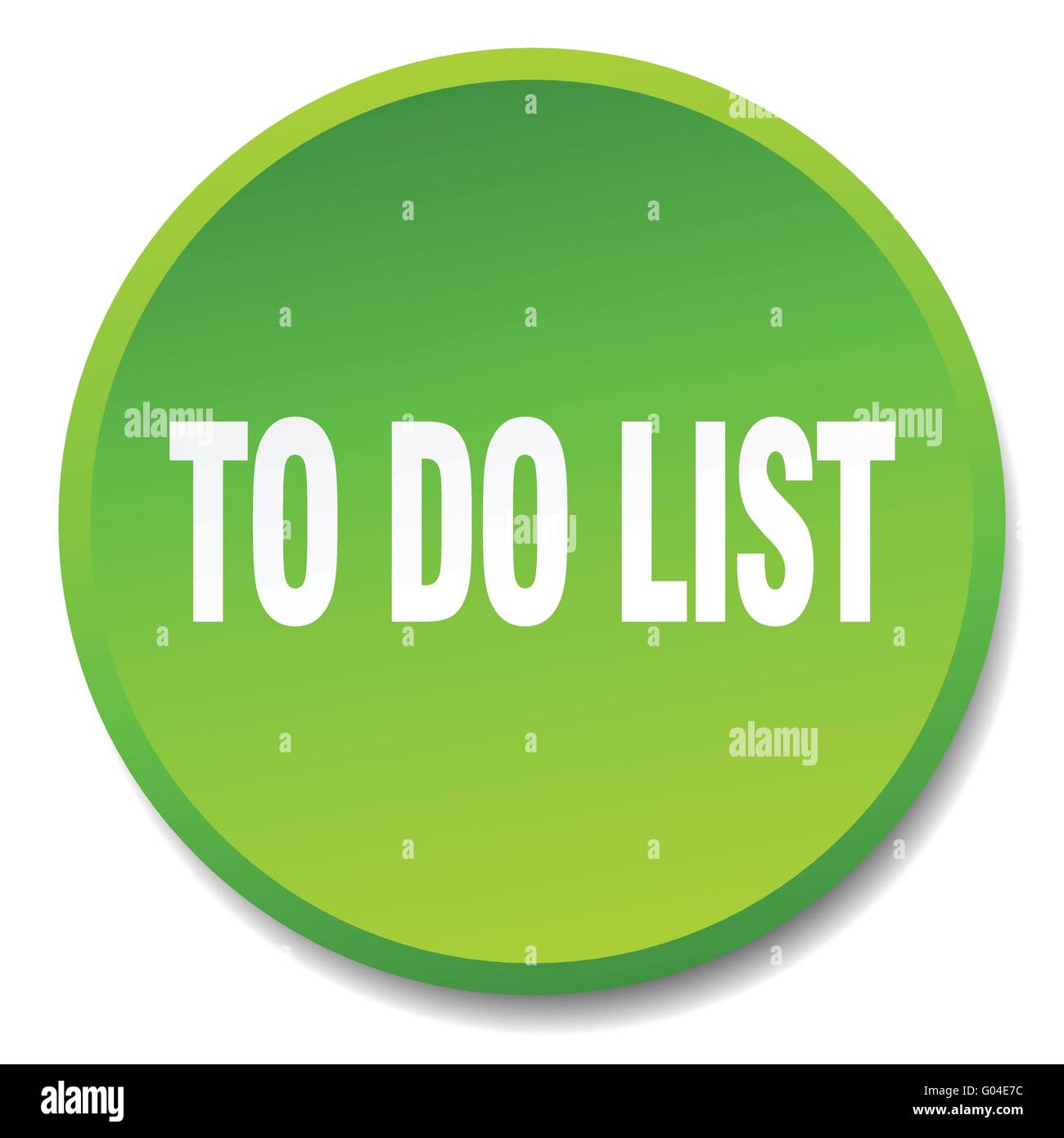 to do list green round flat isolated push button Stock Vector Image & Art - Alamy
